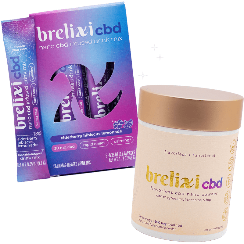chill out cbd powder duo ~ CBD drink mix & flavorless CBD powder ~ brelixi
